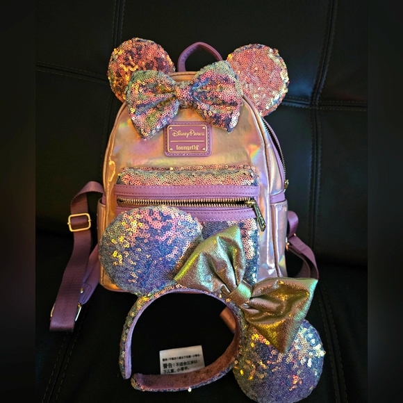 Loungefly | Bags | Iridescent Disney Parksloungefly Backpack And Ears ...